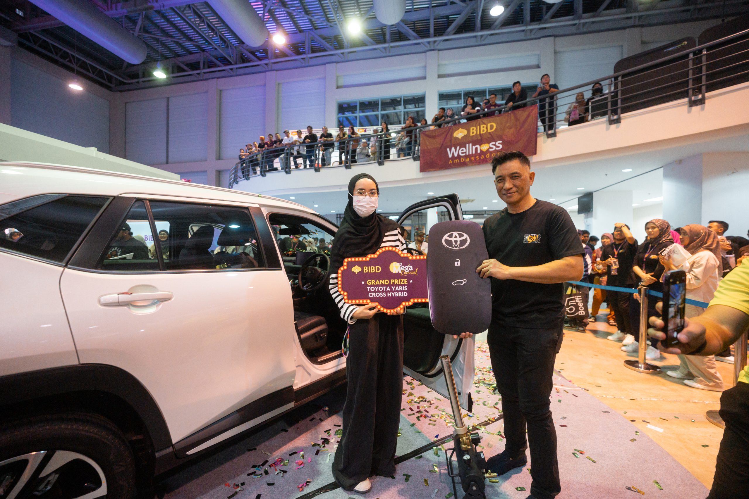 BIBD Mega Karnival Concludes with Grand Prize Toyota Yaris Cross Hybrid Giveaway - BIBD